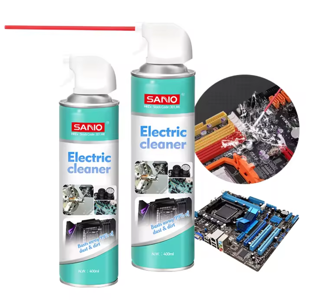 Hot selling 450ml electrical contact cleaner detergent spray bottle